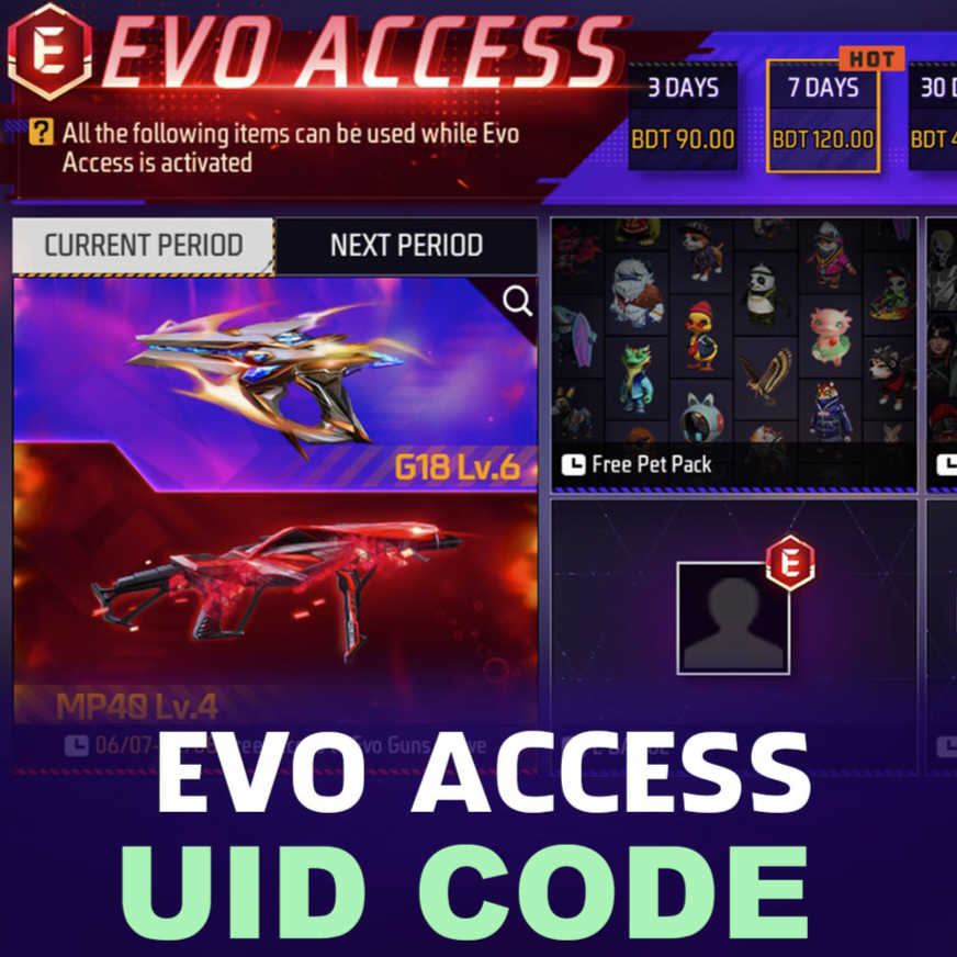 EVO ACCESS [ UID CODE ]